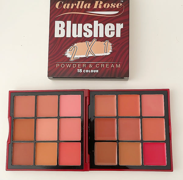 18 Colors Powder & Creamy Blusher & Contour Kit – Kaivla